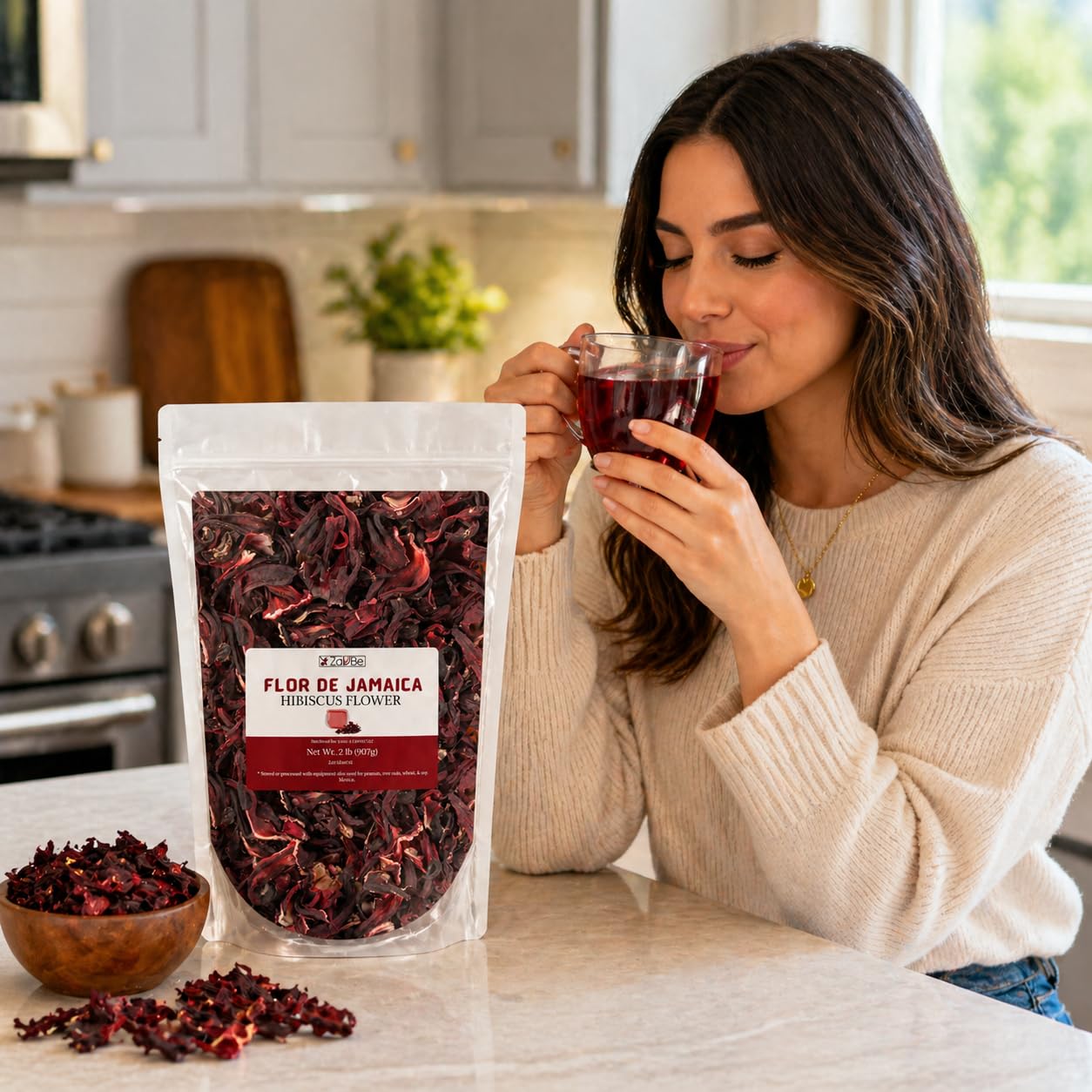 ZAVBE hibiscus tea for iced drinks