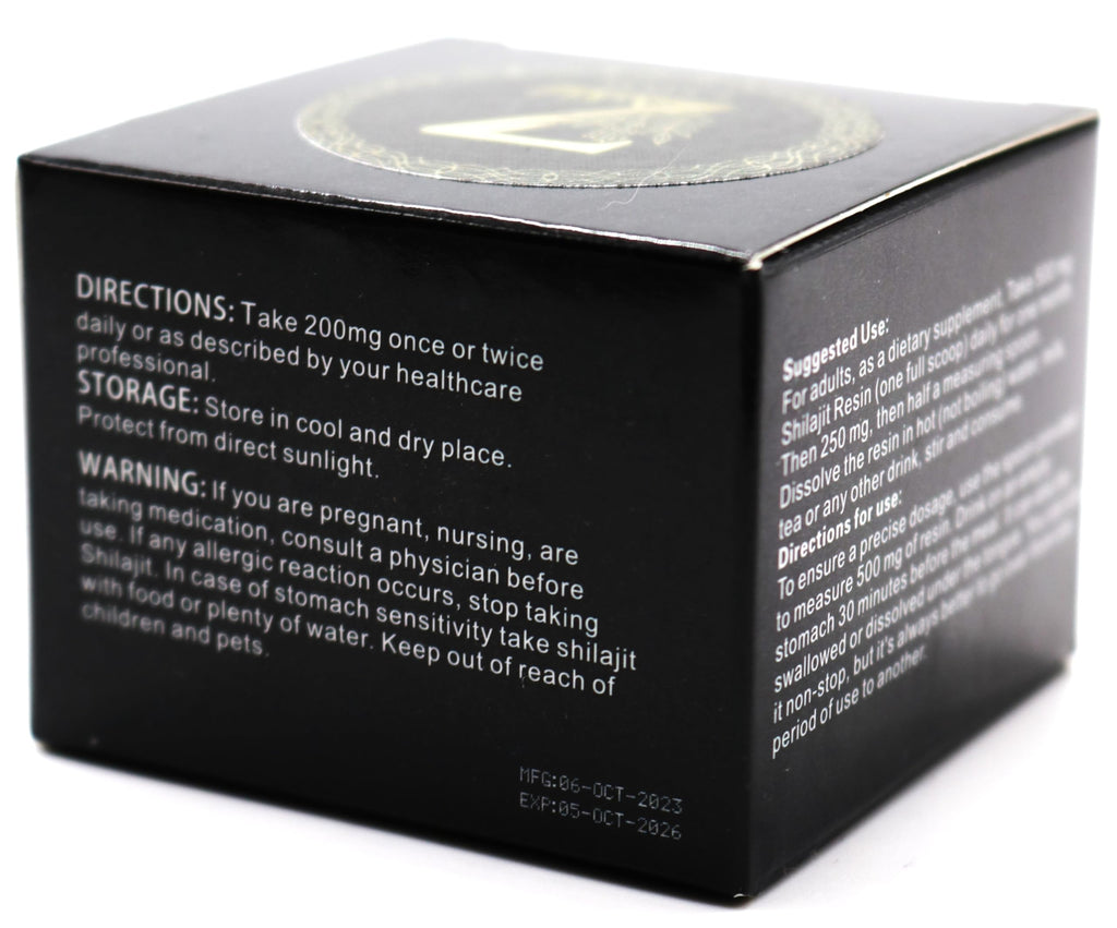 Zayti shilajit for improved stamina