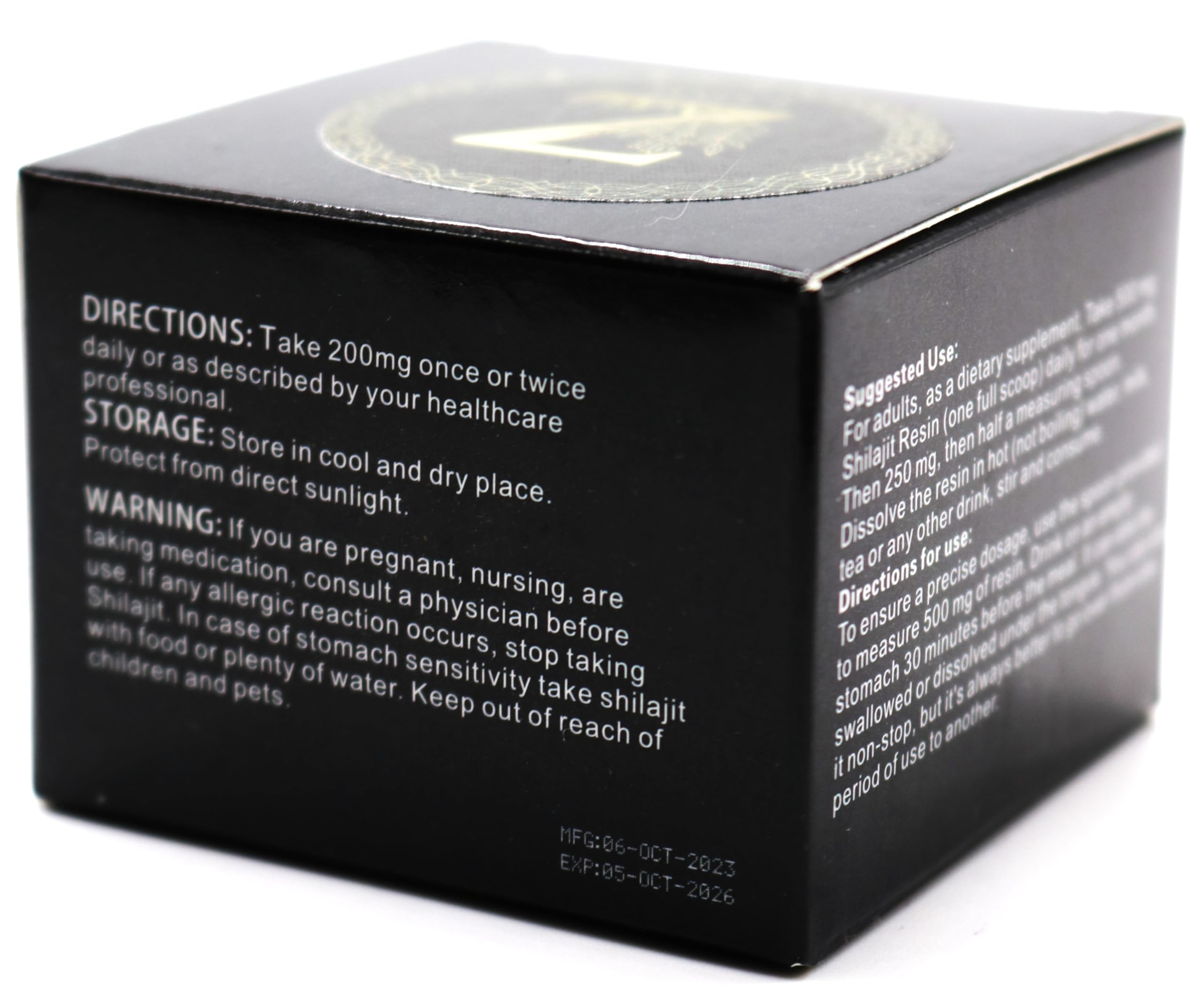 Zayti shilajit for improved stamina