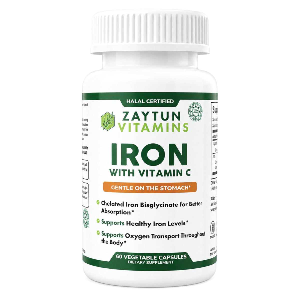 Zaytun iron capsules with vitamin C