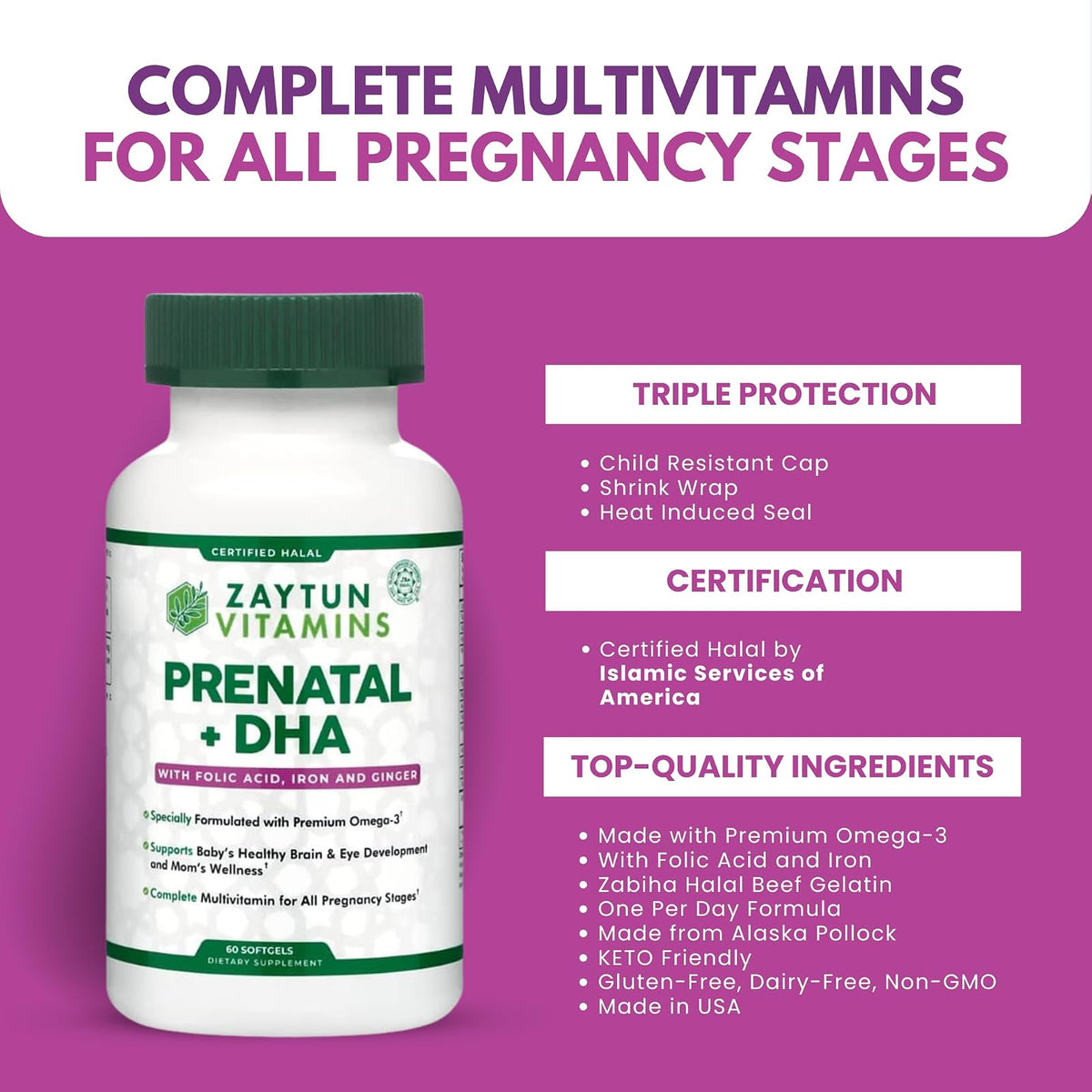 Zaytun vitamins for prenatal health