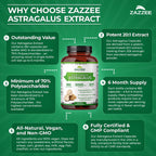Zazzee astragalus for overall wellness