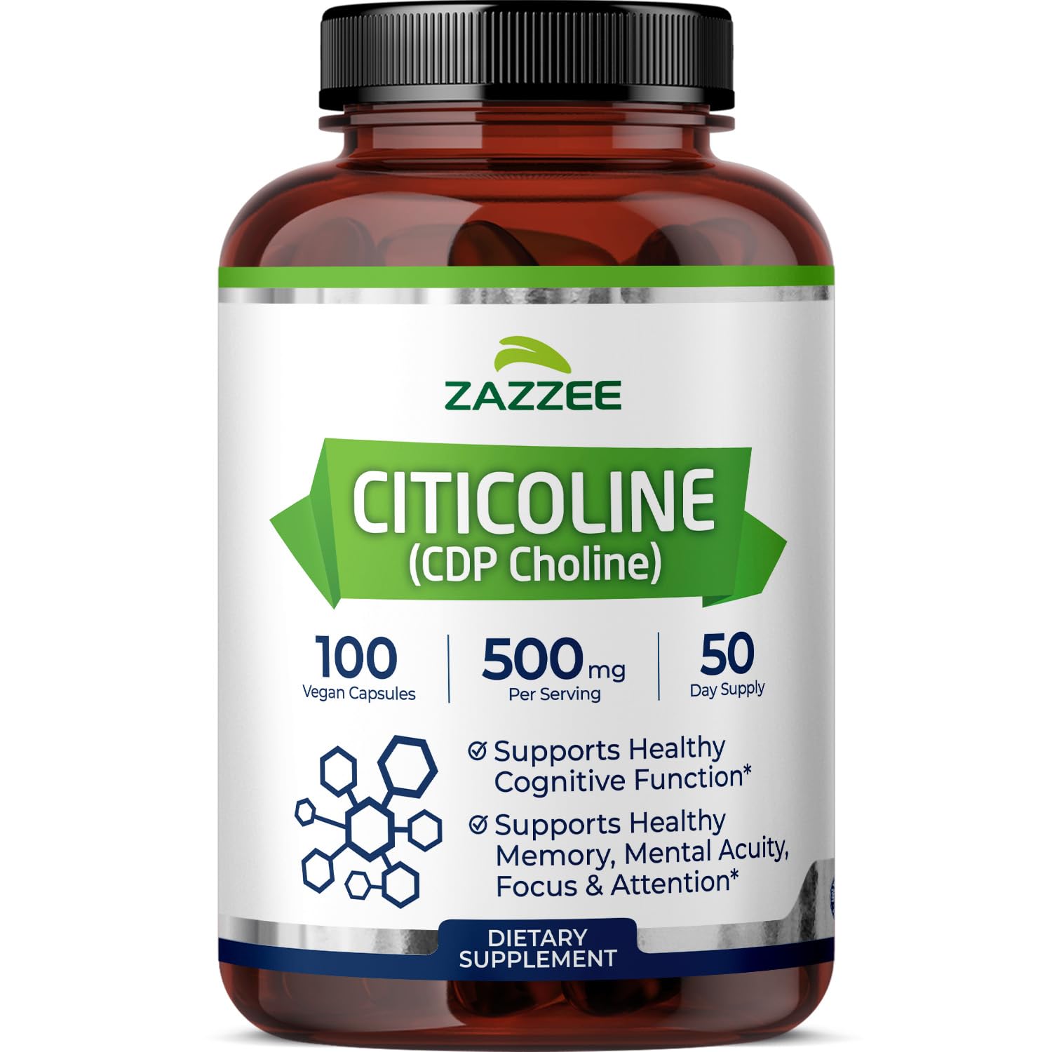 Zazzee Citicoline vegan capsules