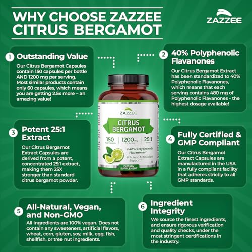 Zazzee Citrus Bergamot health benefits