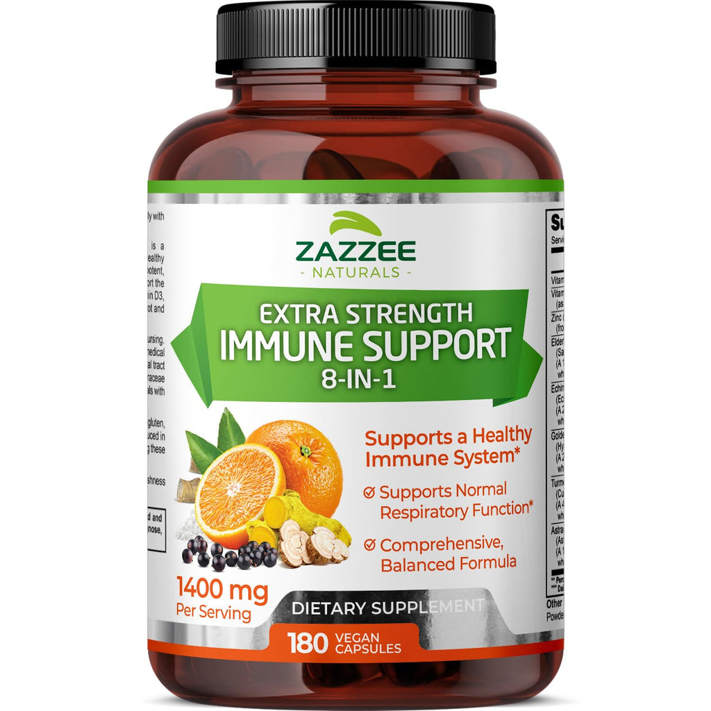 Zazzee elderberry immune support capsules