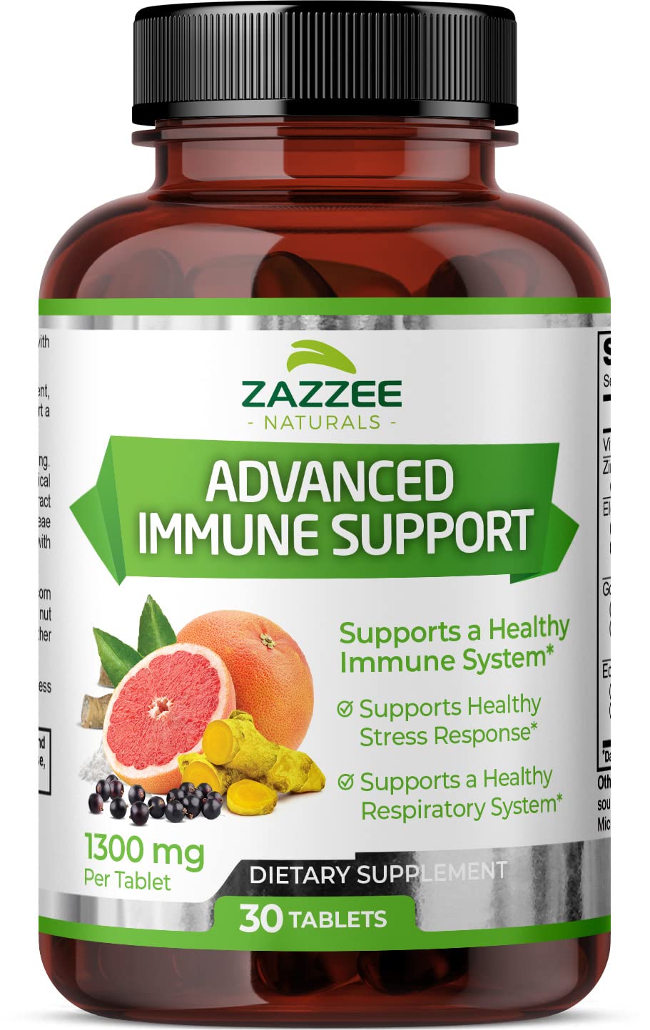 Zazzee elderberry immune support tablets
