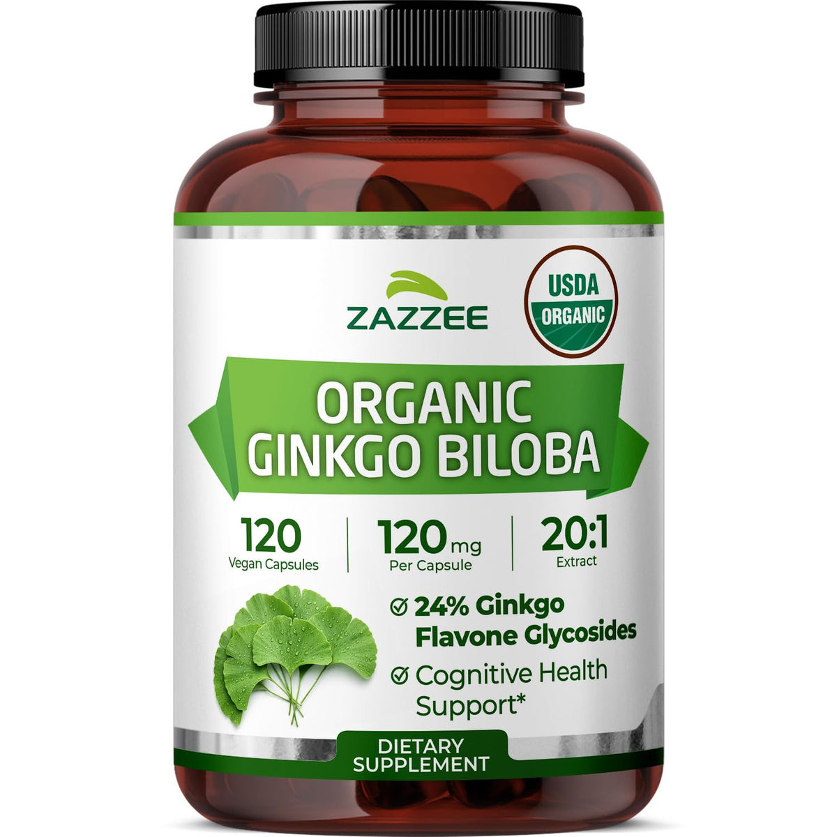 Zazzee Ginkgo Biloba extract capsules