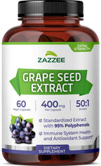 Zazzee grape seed extract capsules