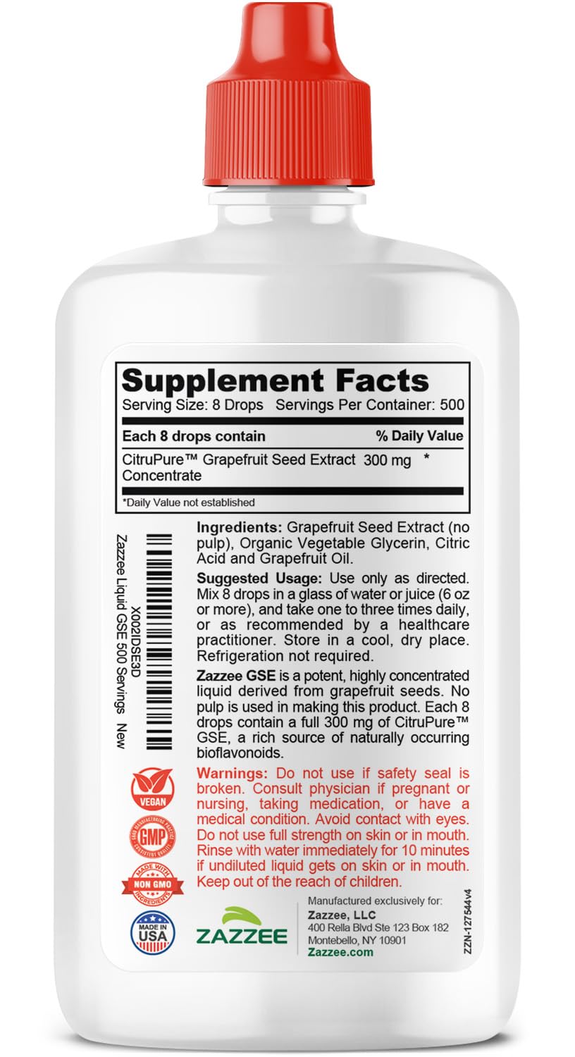 Zazzee Grape Seed health supplement