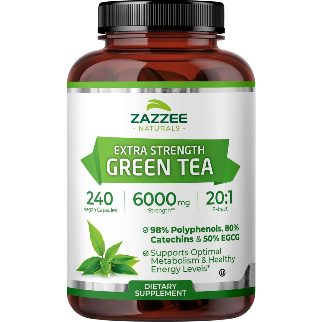 Zazzee green tea extract capsules