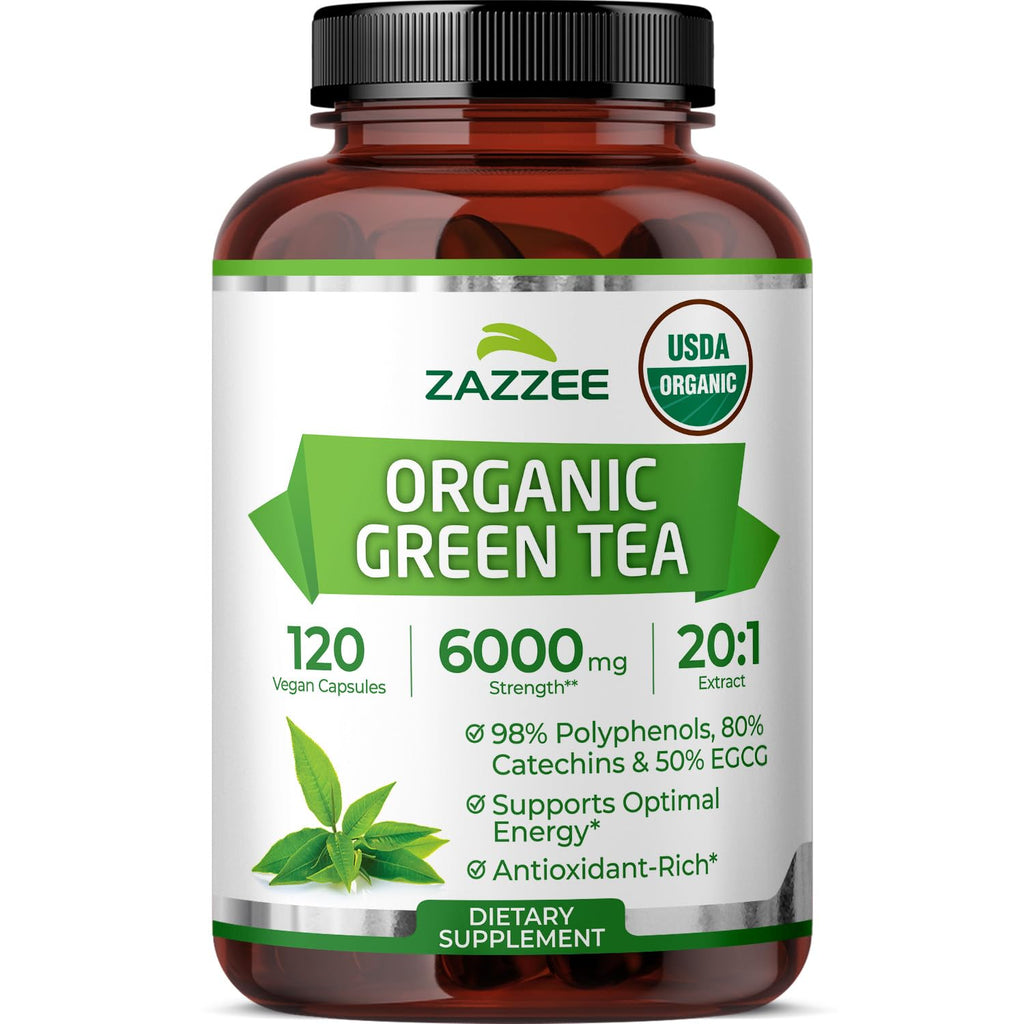 Zazzee green tea extract capsules