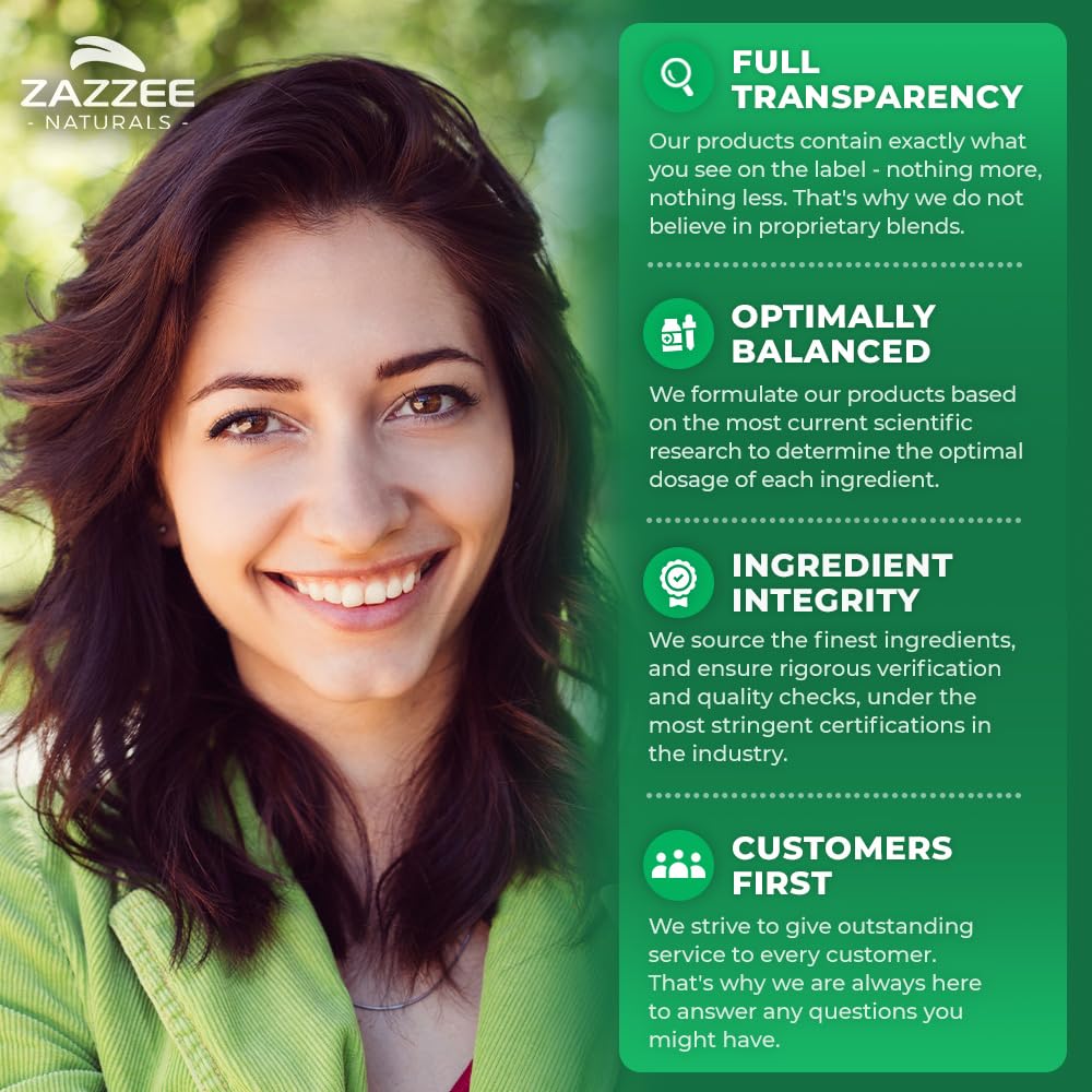 Zazzee herbal capsules for daily health