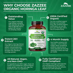 Zazzee herbal capsules for vitality