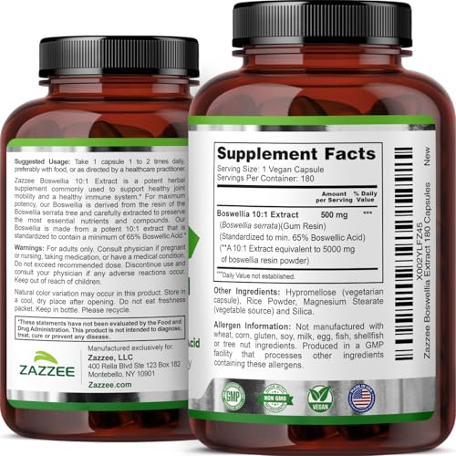 Zazzee herbal remedy for healthy joints
