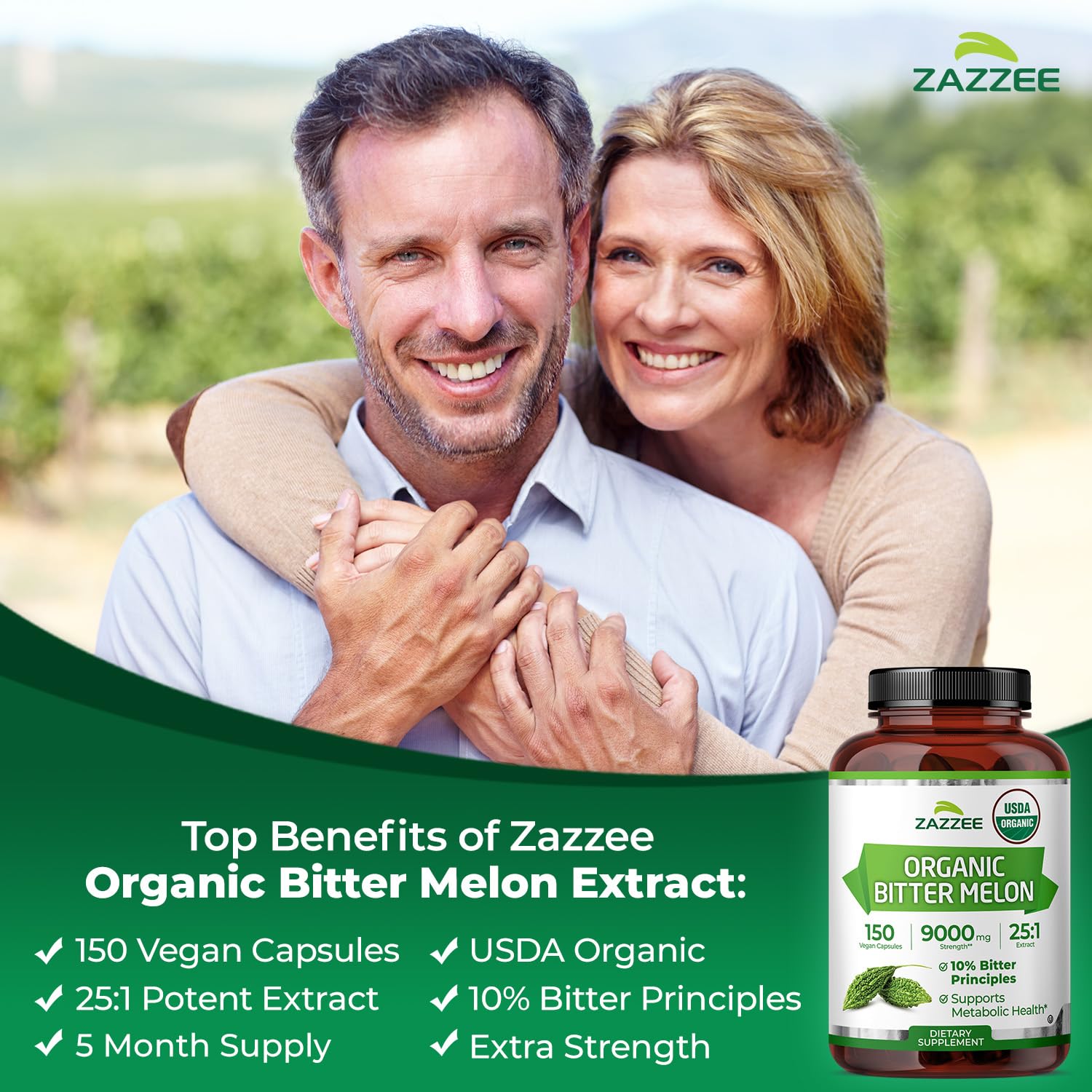 Zazzee herbal supplements for vitality