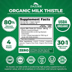 Zazzee milk thistle silymarin benefits