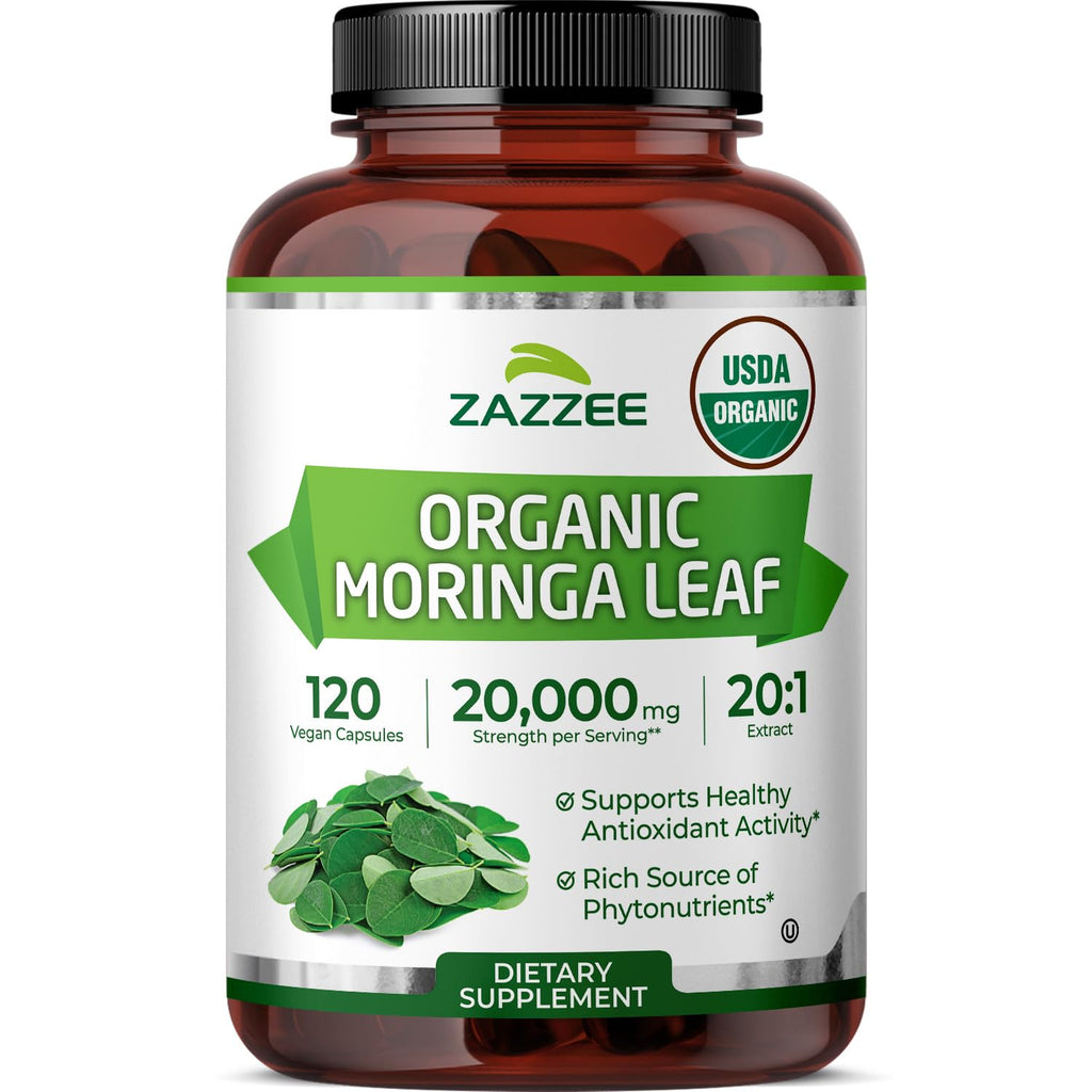 Zazzee moringa leaf extract capsules