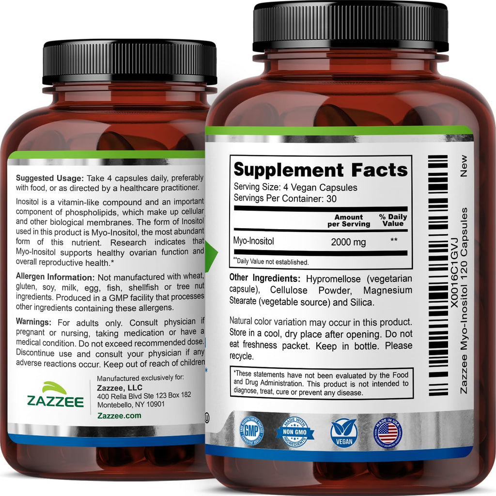 Zazzee Myo-Inositol for wellness