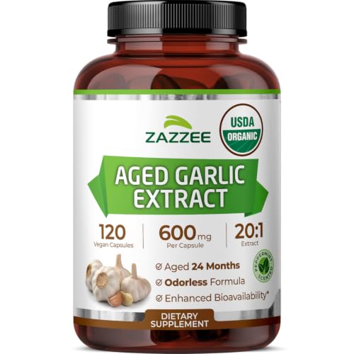 Zazzee organic aged garlic extract