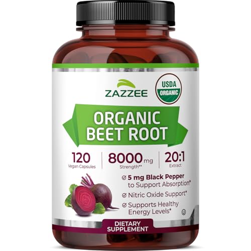 Zazzee Organic Beet Root capsules