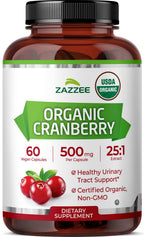 Zazzee organic cranberry extract capsules