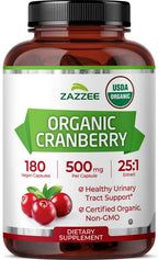 Zazzee organic cranberry extract capsules