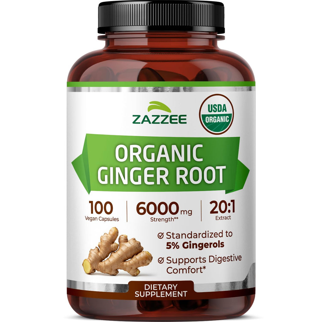 Zazzee organic ginger root extract