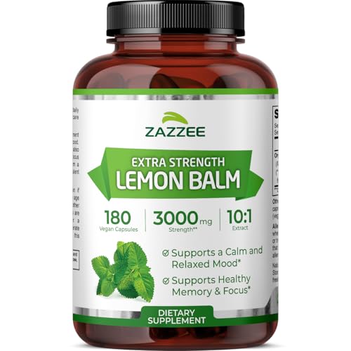 Zazzee organic lemon balm extract