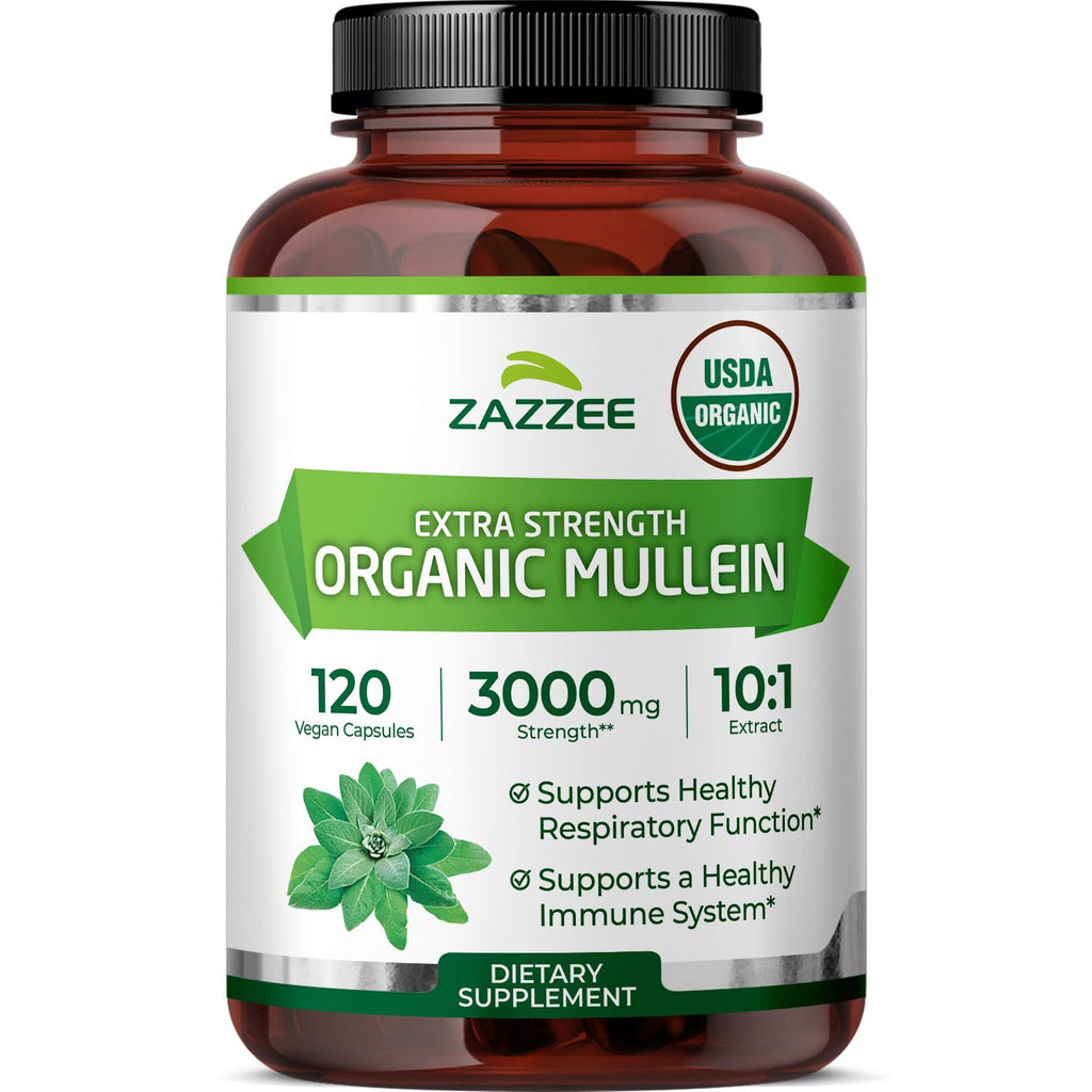 Zazzee organic mullein leaf extract