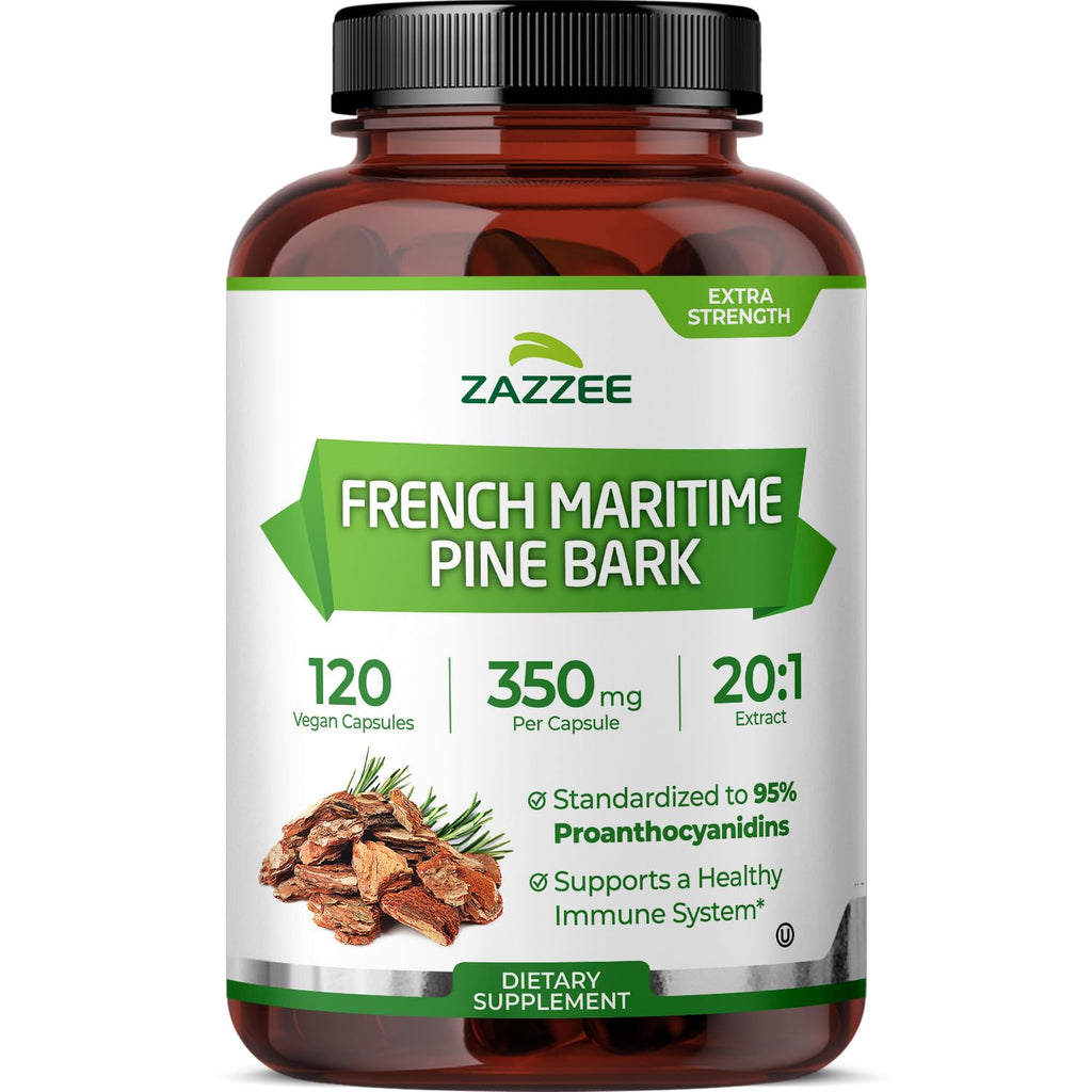 Zazzee Pine Bark Extract capsules