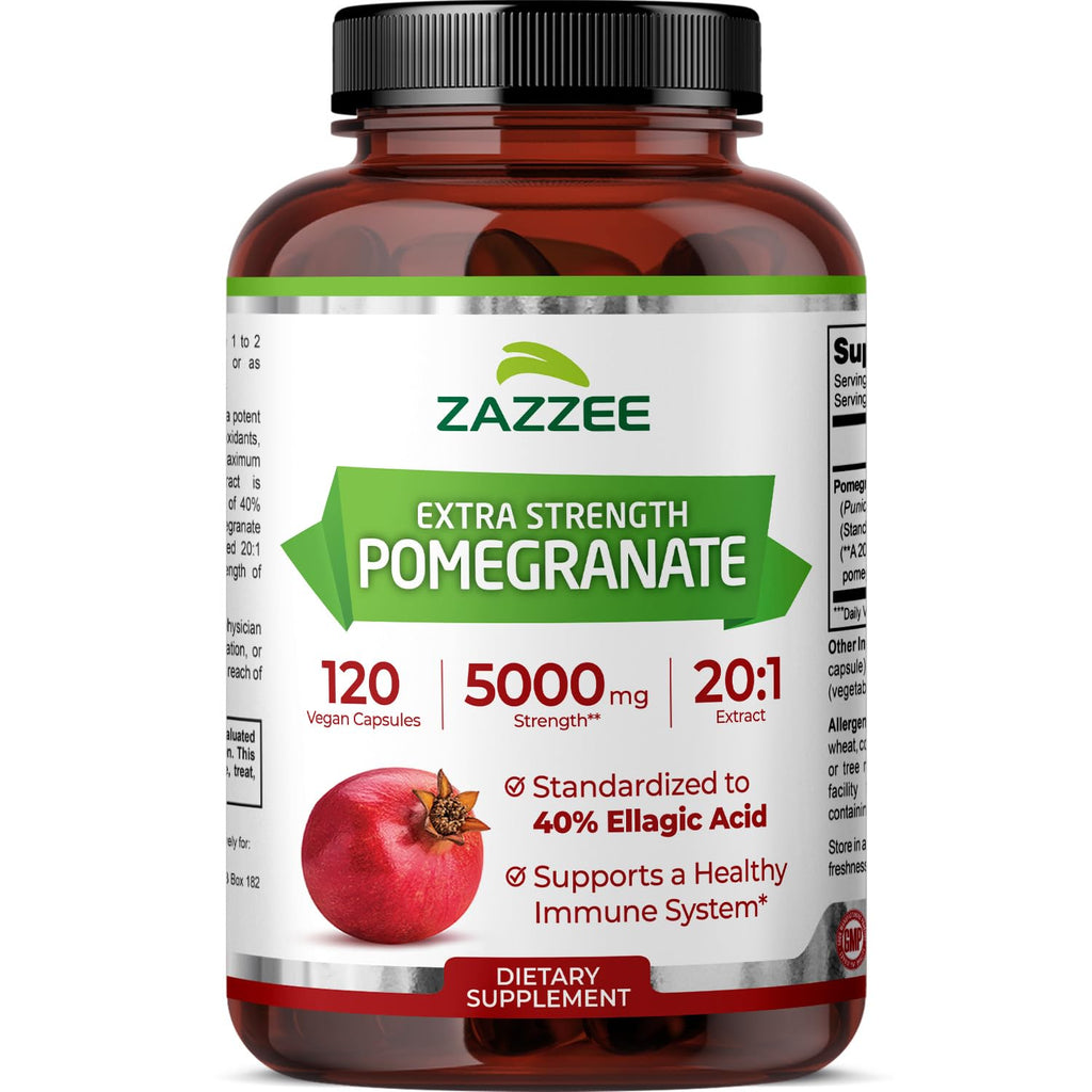Zazzee pomegranate extract vegan capsules