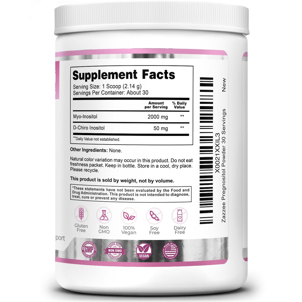Zazzee PREGNOSITOL for fertility support