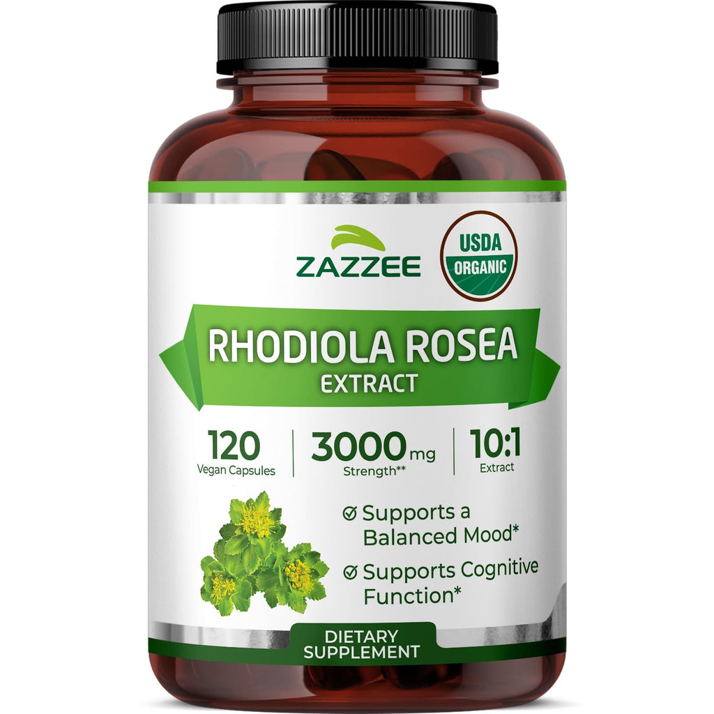 Zazzee rhodiola extract for stress relief