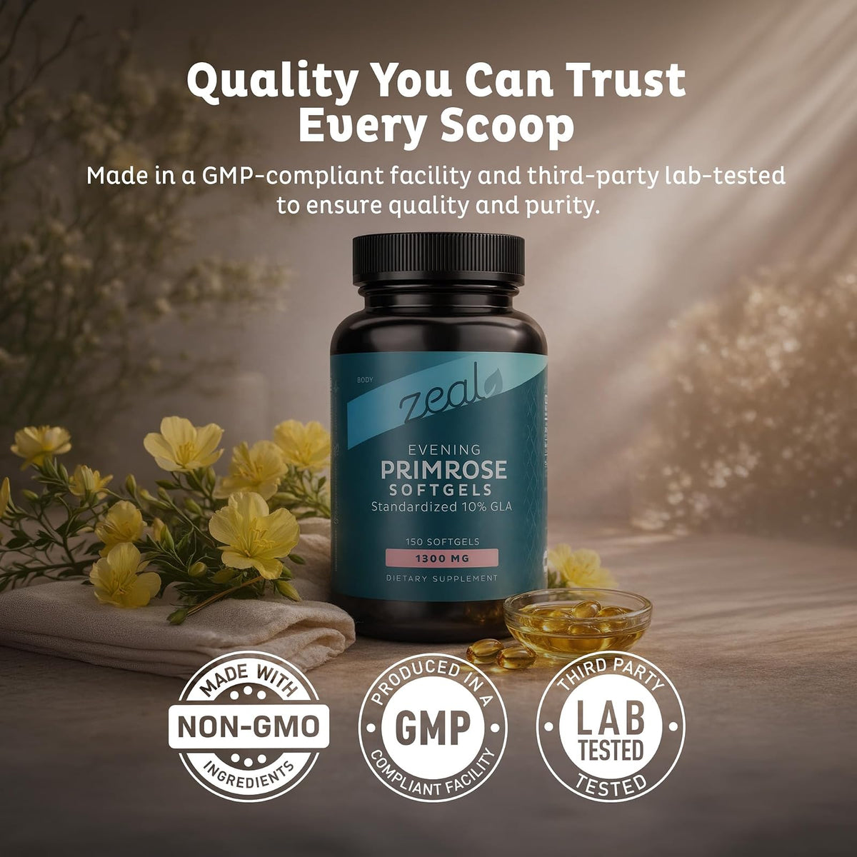 Zeal 1300 mg Evening Primrose oil