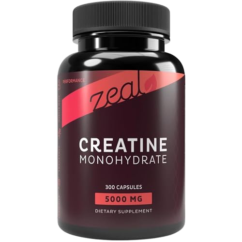 Zeal creatine monohydrate 5000 mg capsules