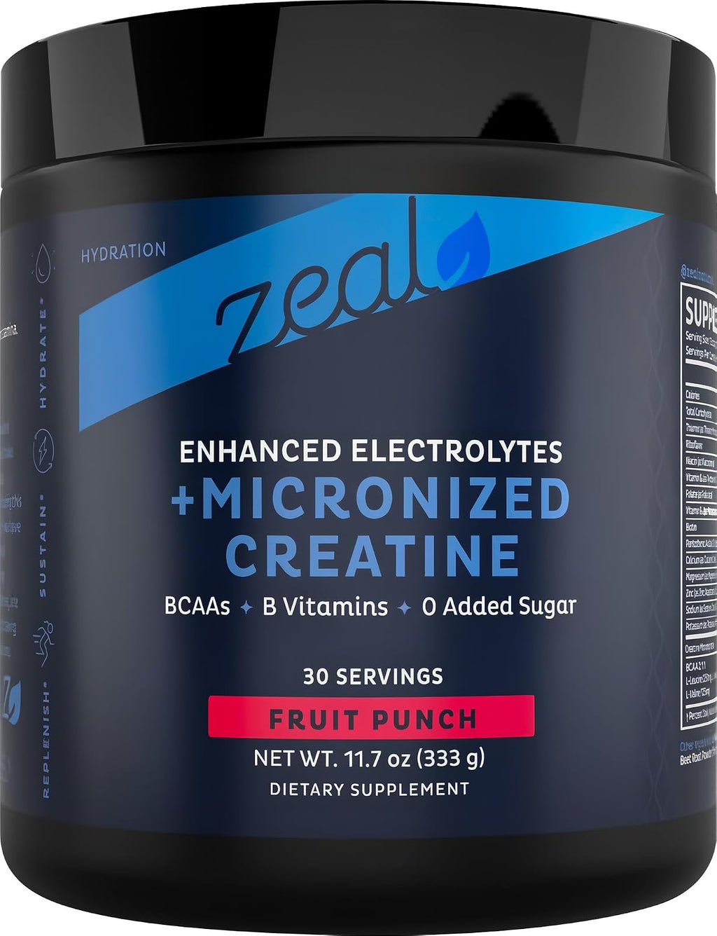 Zeal Naturals creatine with electrolytes