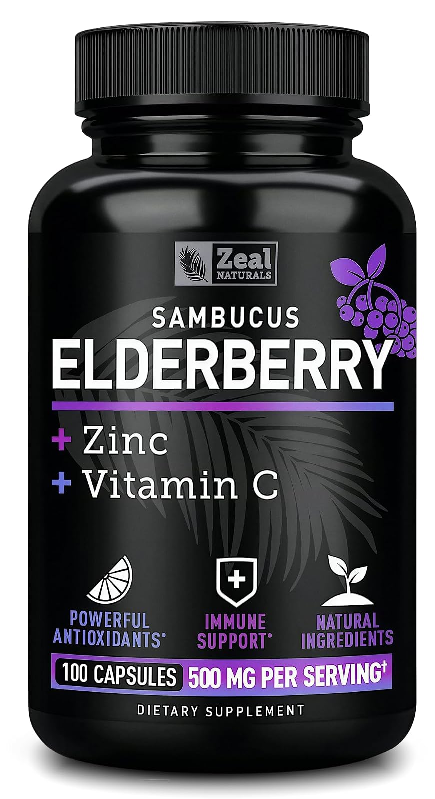 Zeal Naturals elderberry 2000 mg capsules