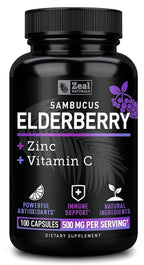 Zeal Naturals elderberry 2000 mg capsules