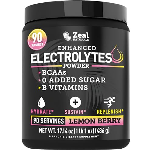Zeal Naturals electrolyte powder for hydration