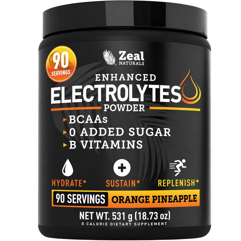 Zeal Naturals electrolyte powder for hydration