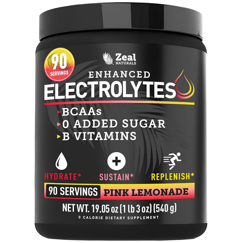 Zeal Naturals electrolyte powder for hydration