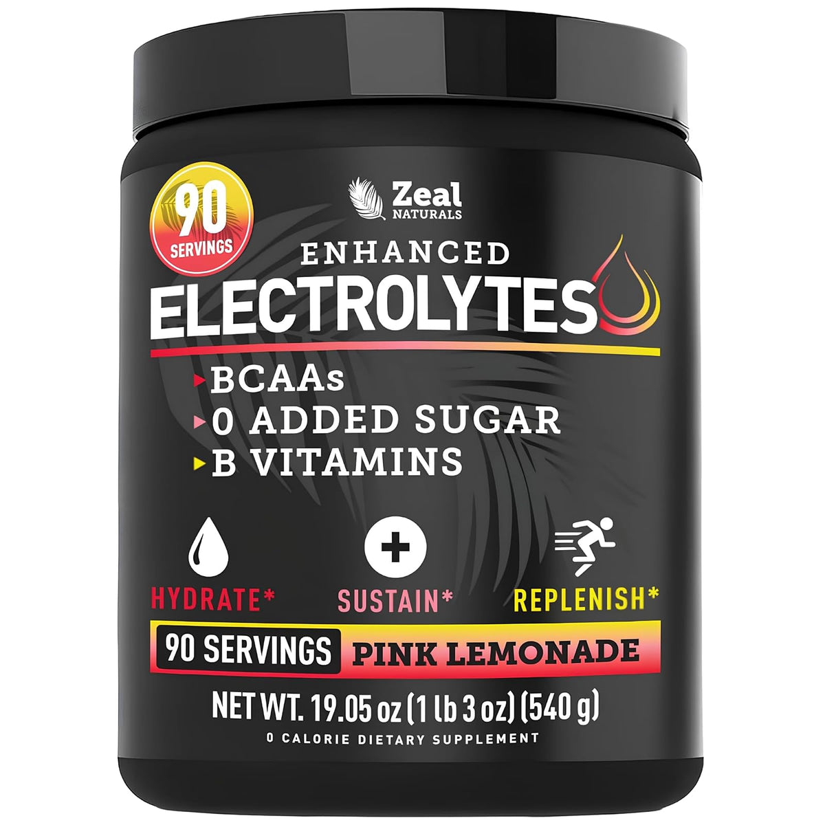 Zeal Naturals electrolyte powder for hydration