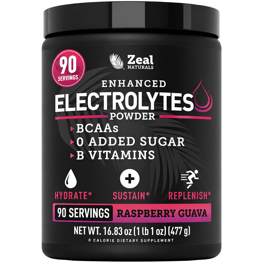 Zeal Naturals electrolyte powder for hydration