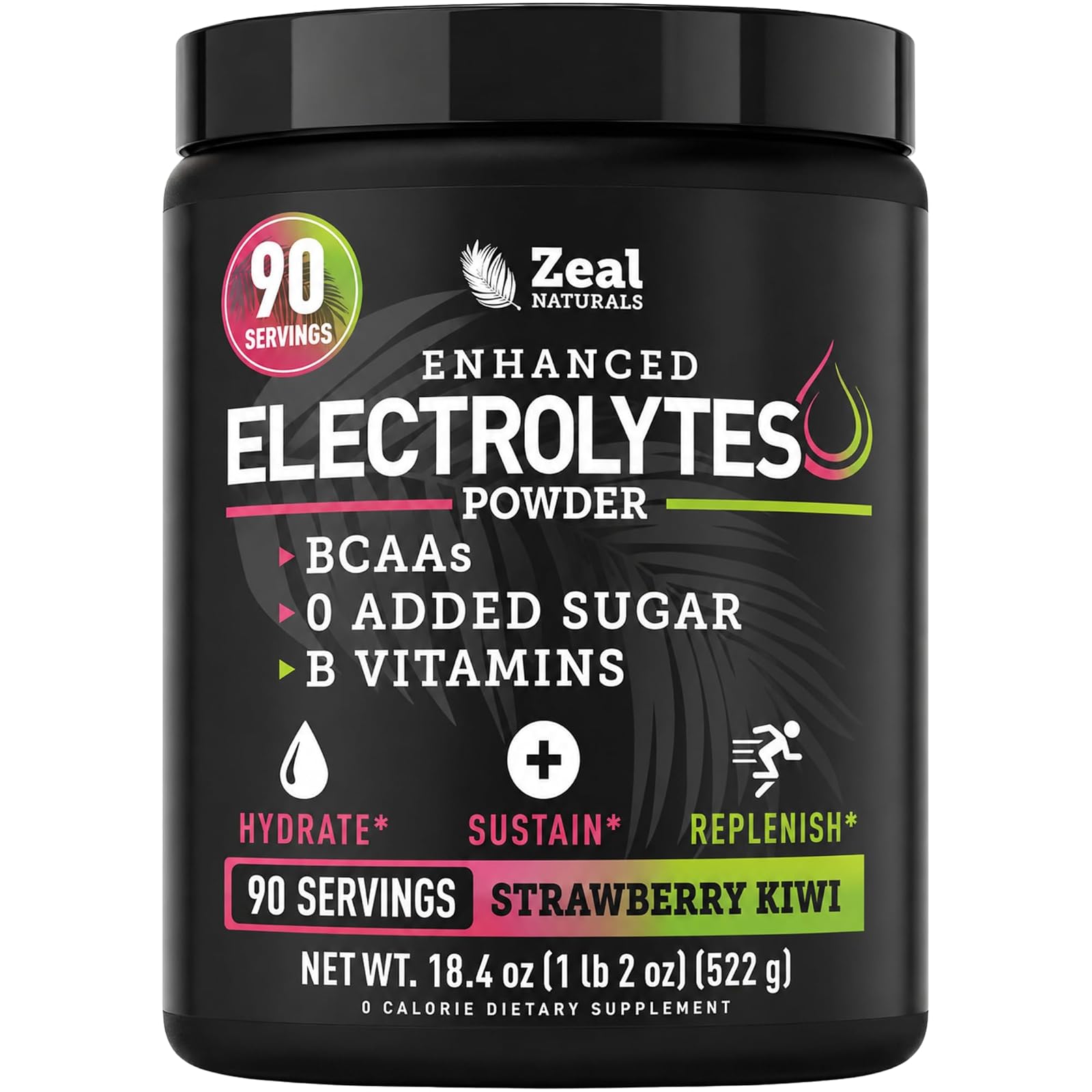 Zeal Naturals electrolyte powder for hydration