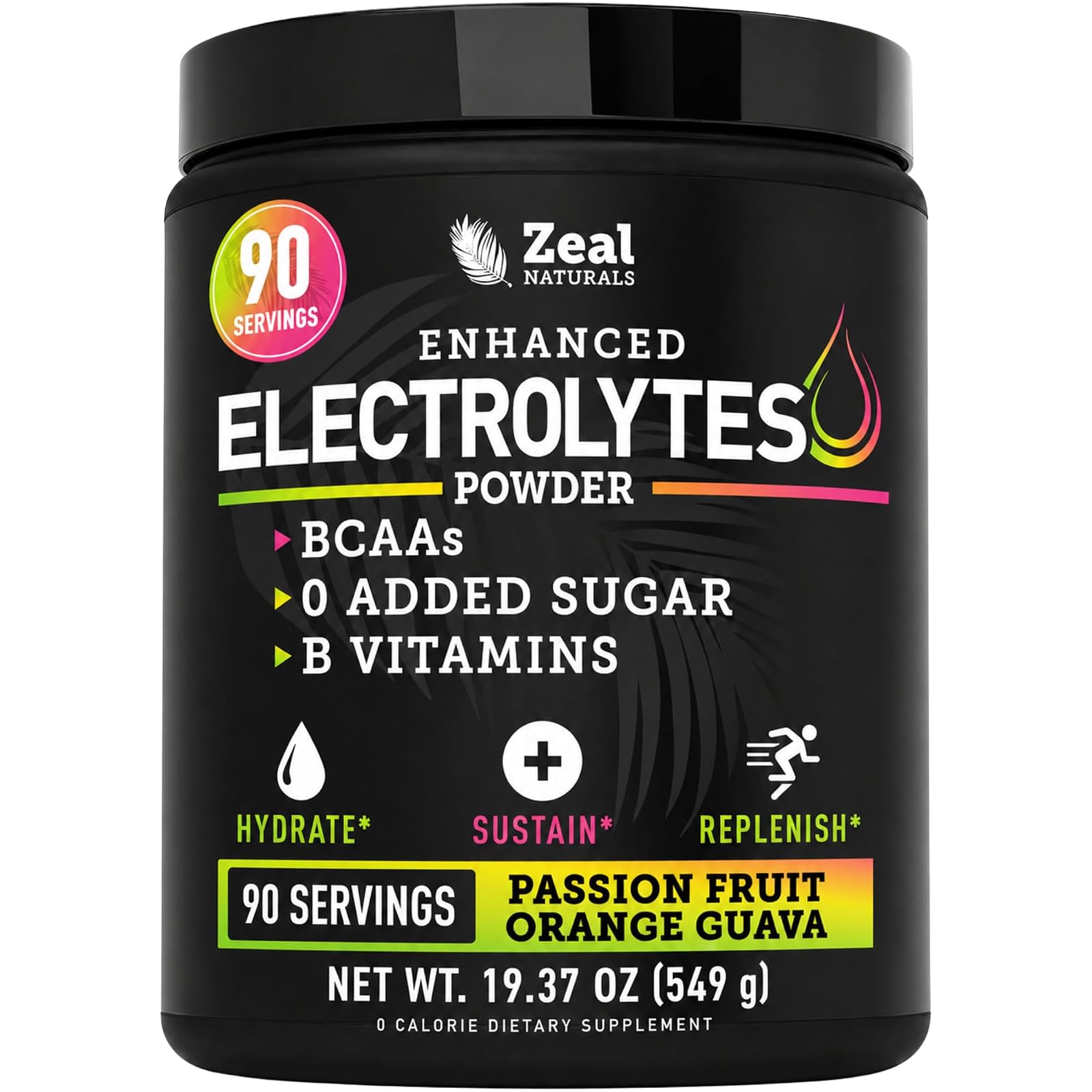 Zeal Naturals electrolyte powder for hydration