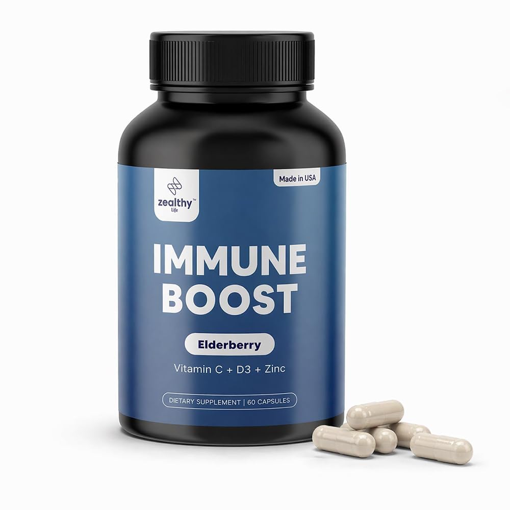 Zealthy Life elderberry vitamin C capsules