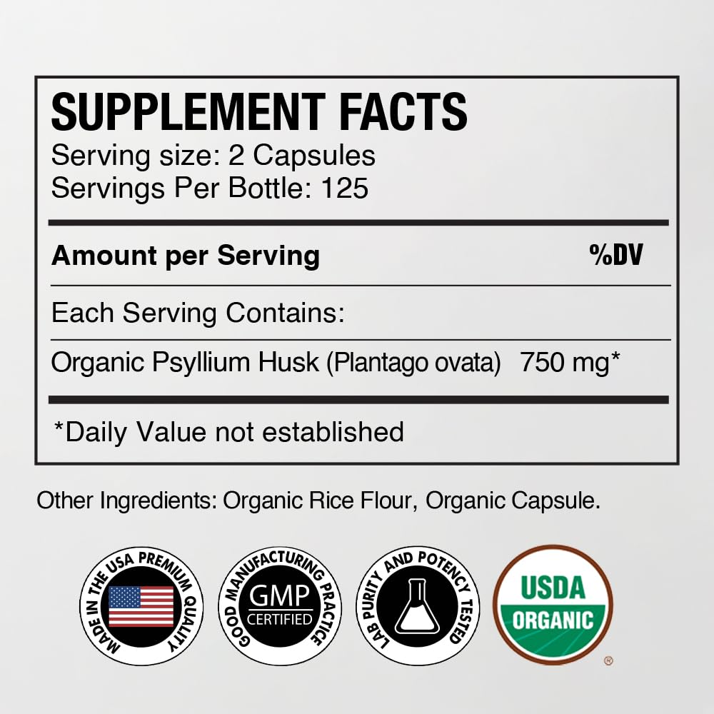 Zealthy Life psyllium husk capsules