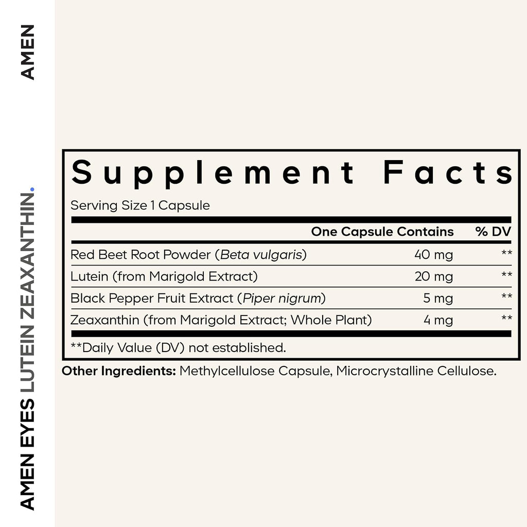 Zeaxanthin supplement for vision support