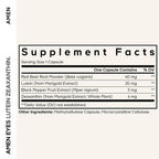 Zeaxanthin supplement for vision support