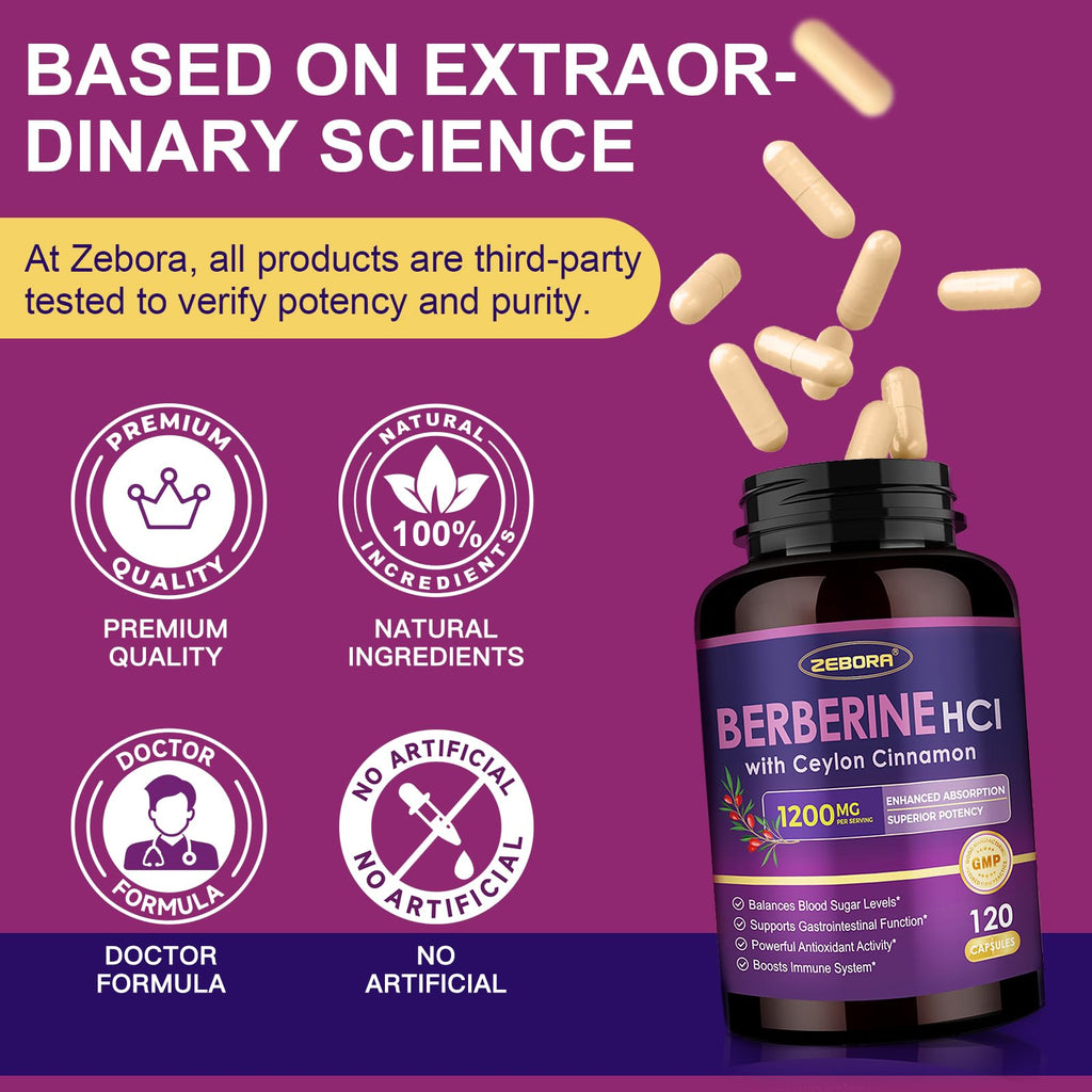 ZEBORA Berberine for overall vitality